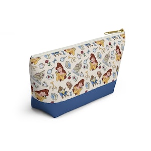 Custom Princess Belle Makeup Bag, Disney Cosmetic Bag, Personalized ...