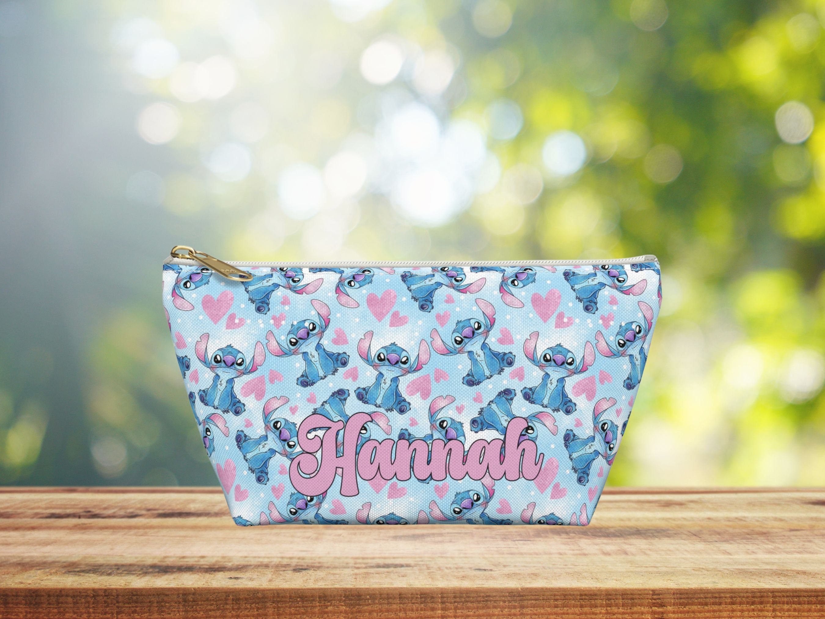 Disney Cosmetic Bag, Custom Lilo Stitch, Personalize Stitch Accessory ...