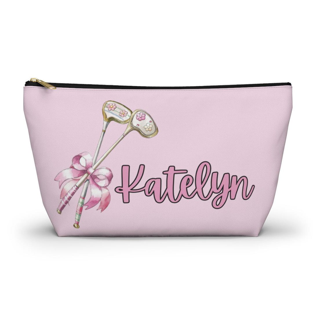 Personalized Golf Club Makeup Bag, Custom Golfer Gift for Women, Golf ...