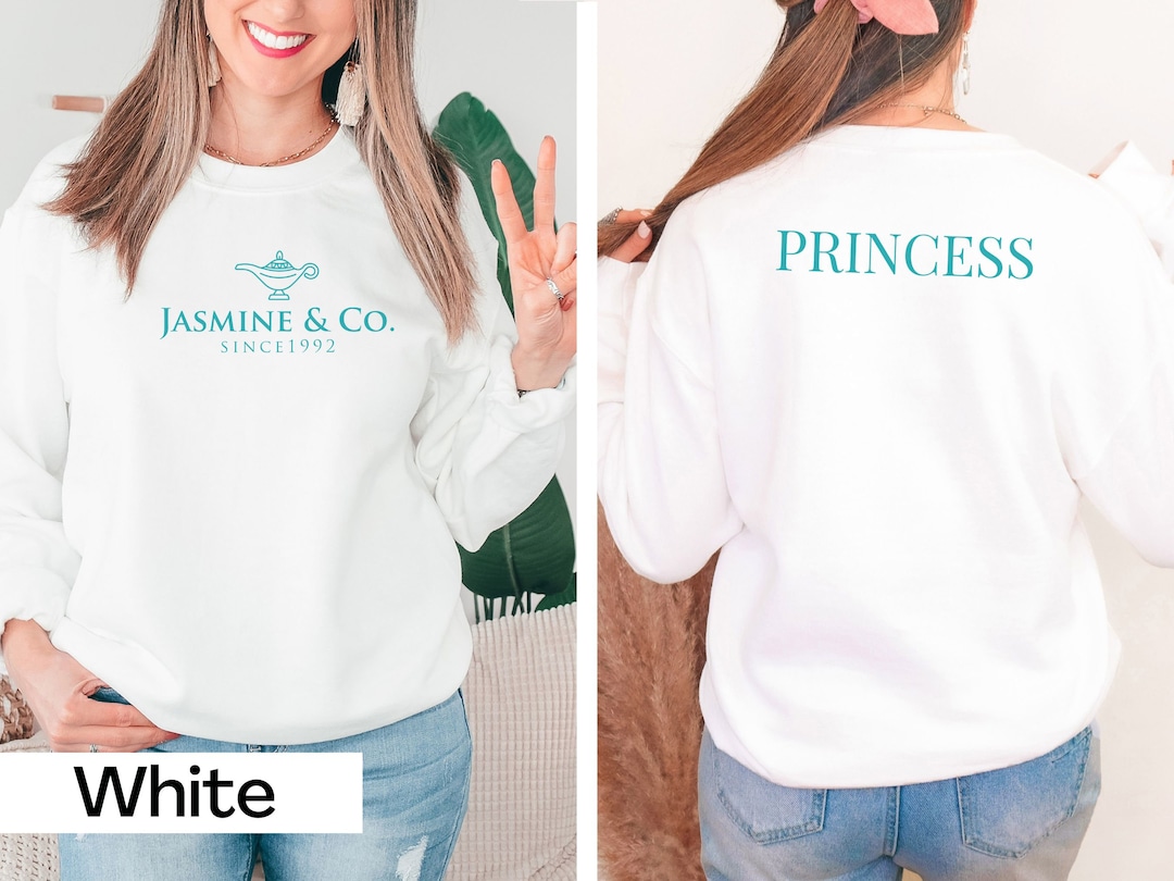 Princess Jasmine Sweatshirt, Princess Jasmine Disney Sweater, Aladdin ...