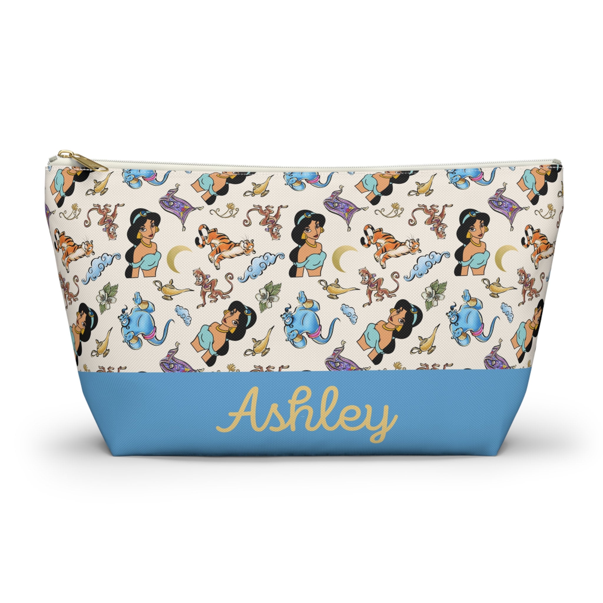 Custom Princess Jasmine Makeup Bag, Disney Cosmetic Bag, Personalized ...