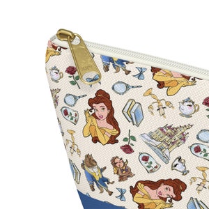 Custom Princess Belle Makeup Bag, Disney Cosmetic Bag, Personalized ...