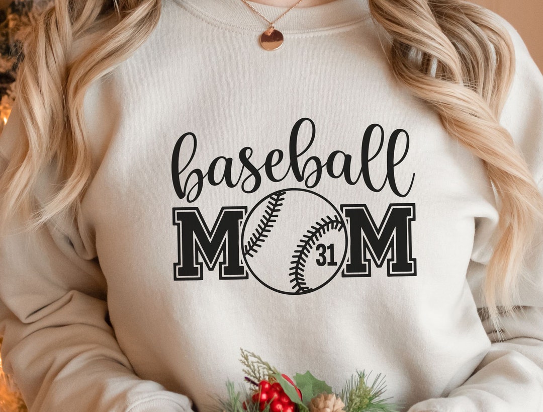 Custom Baseball Mom Sweatshirt, Personalized Baseball Mom, Custom ...