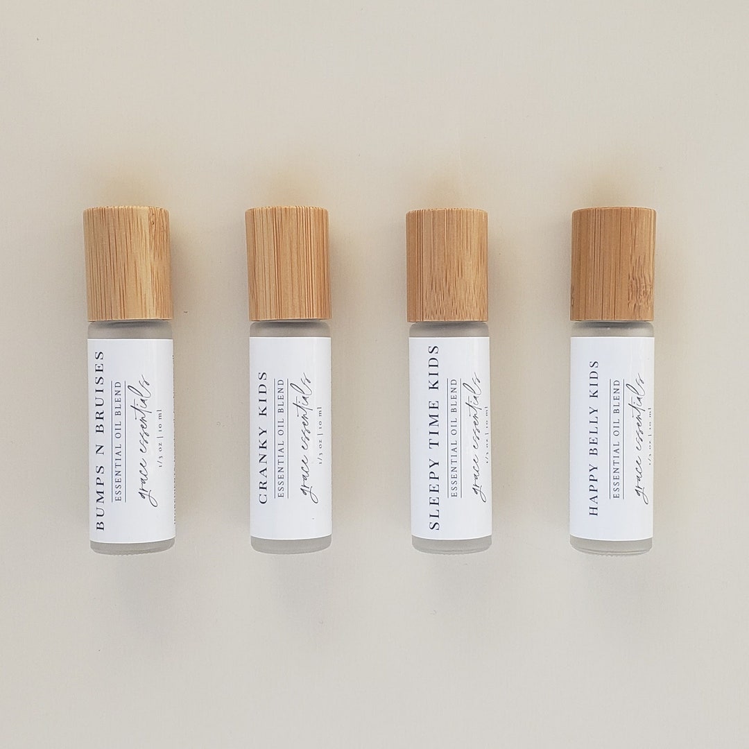 Kids Starter || Gift Box Set - 4 Essential Oil Roller Blends || Young ...