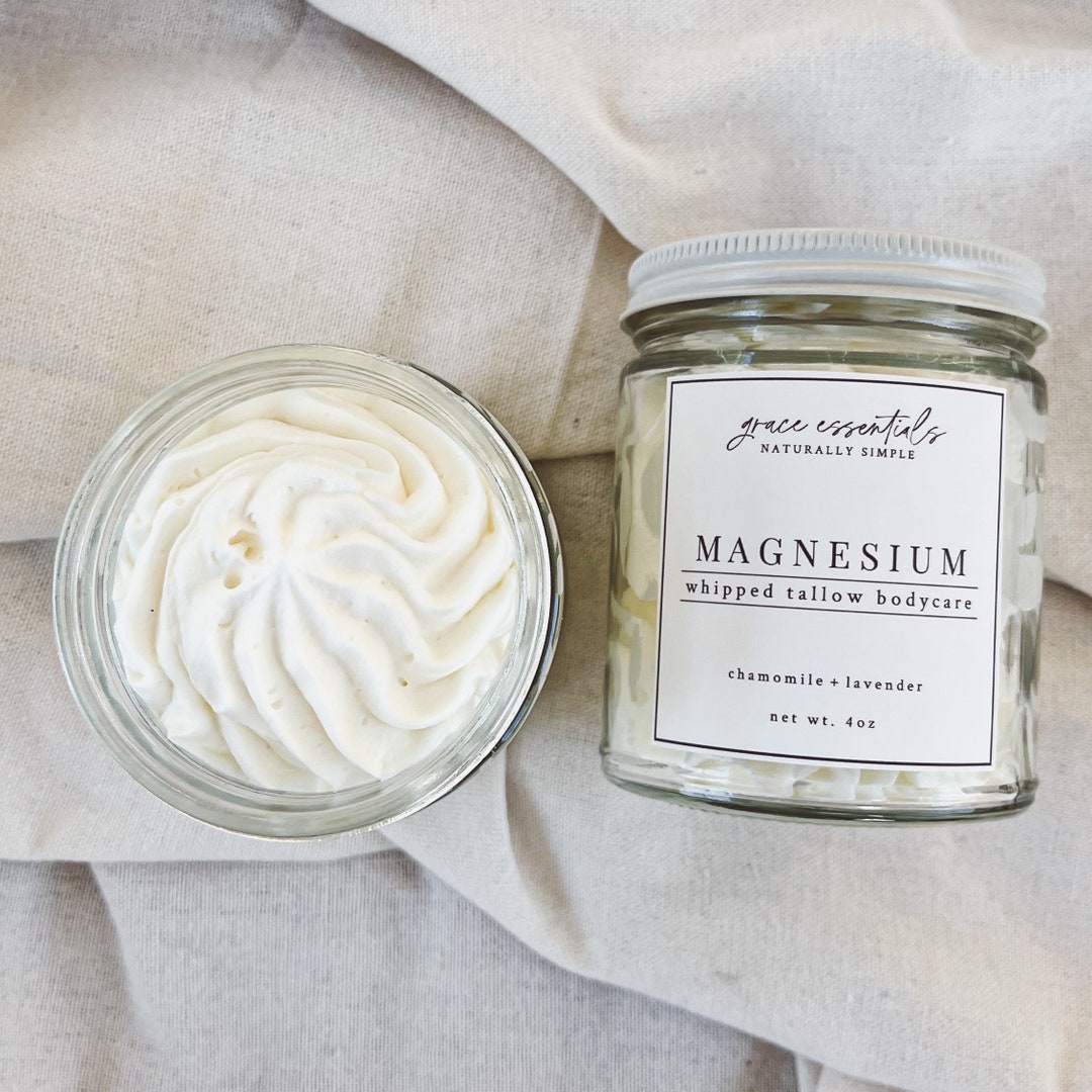 MAGNESIUM Lavender + Chamomile Whipped Tallow Balm | Regenerative Grass ...