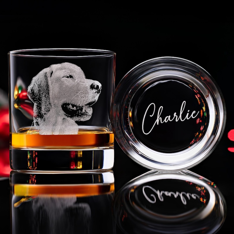 Dog Custom Bourbon Glass - Etsy