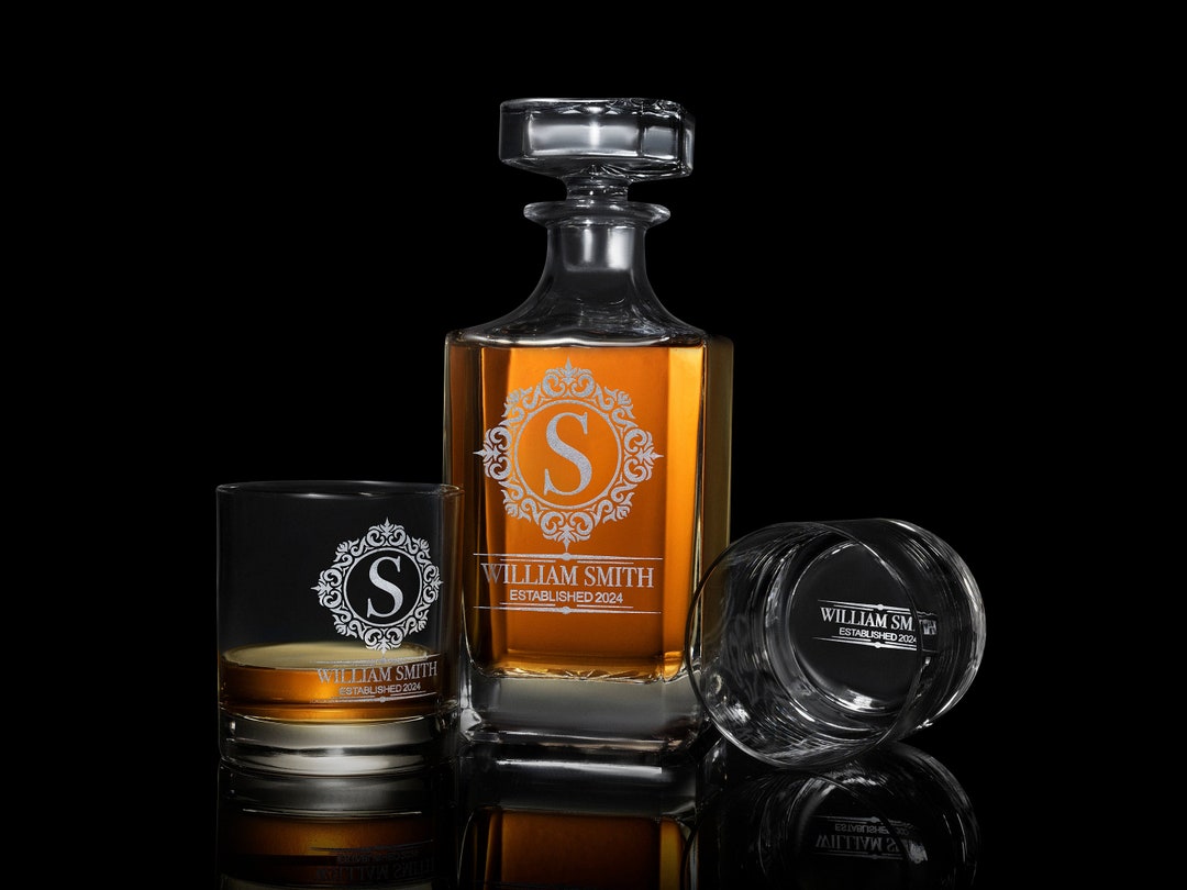 Personalized Whiskey Decanter Set With Premium Engraving Quality ...