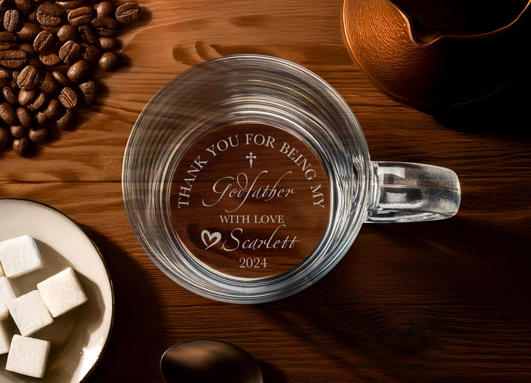 Personalized Godfather Coffee Mug, Unique Baptism Gift Idea for ...