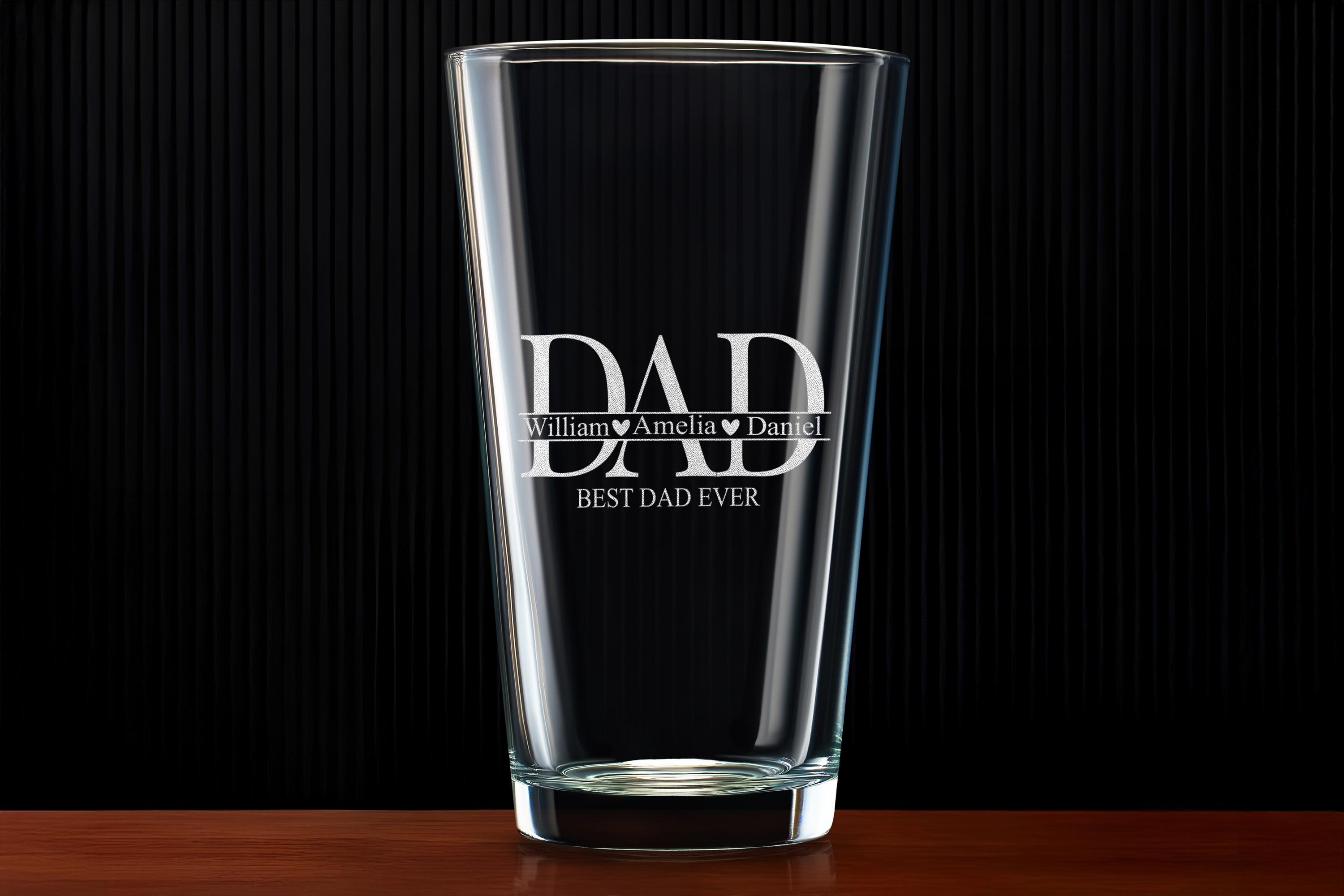 Custom Whiskey Rock Glass for Dad, Personalized Gift With Secret ...