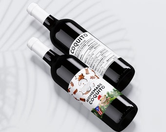 Coquito Labels, Holiday Gifts, Homemade Coquito Gifts, Coquito Drink ...