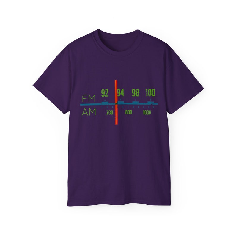 Vintage FM AM Radio T-shirt - Retro Radio Dial Design Unisex Gift for ...