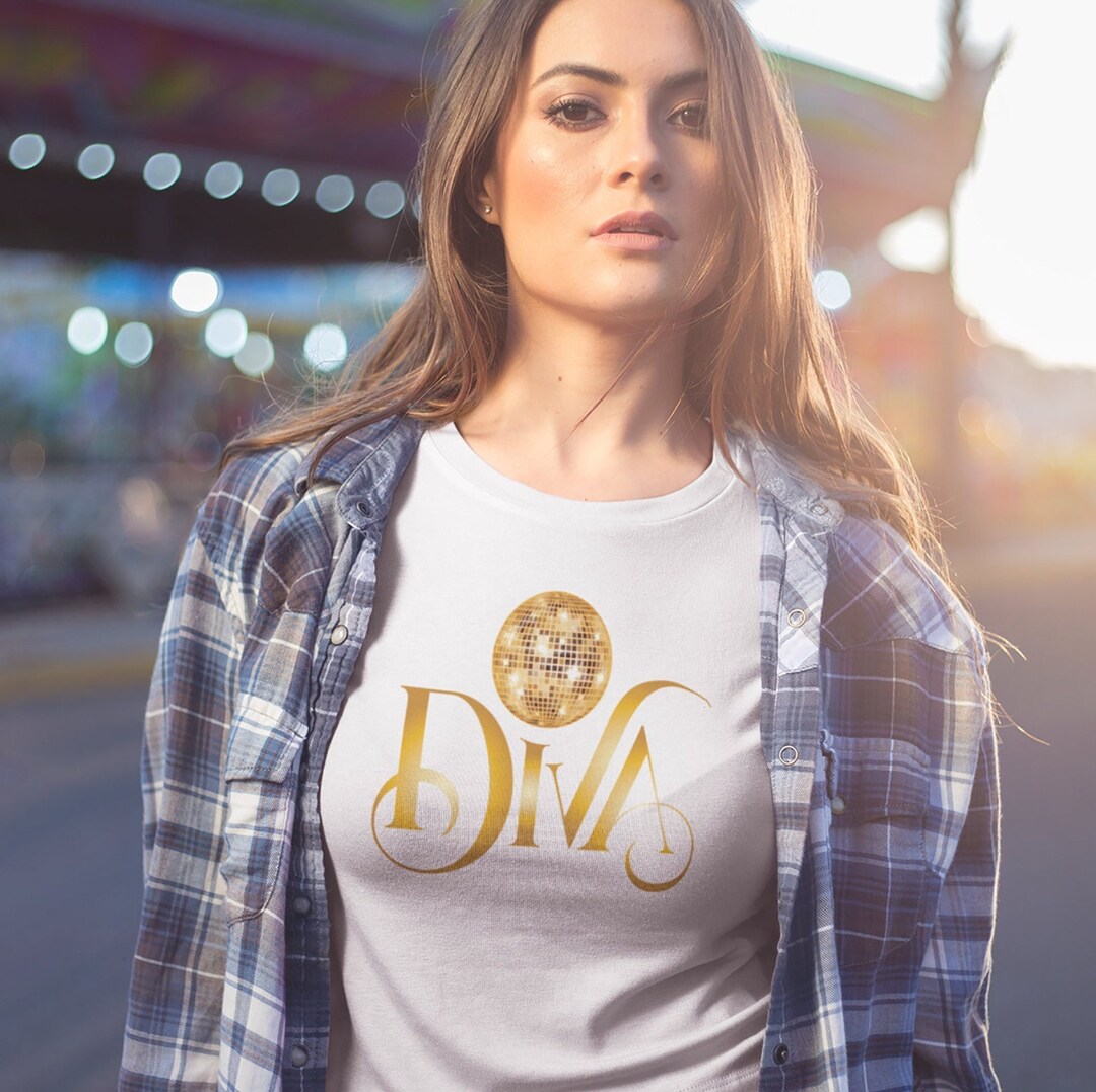 Disco Ball Diva Tshirt 70s Aesthetic Disco Shirt Disco Dancer T Shirt ...