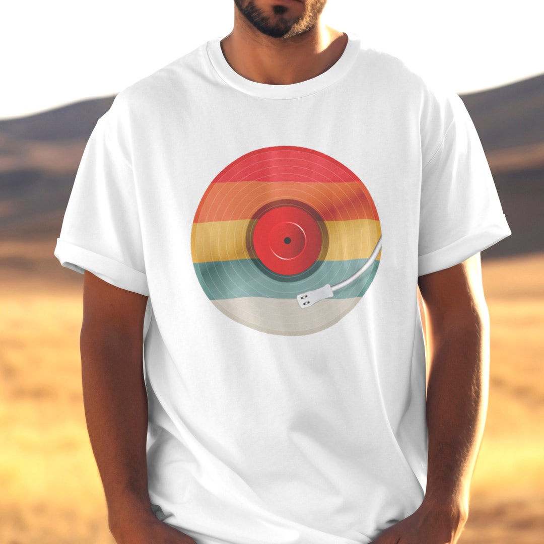 Vinyl Record T-shirt - Retro Music Tee for Men and Women, Perfect Gift ...