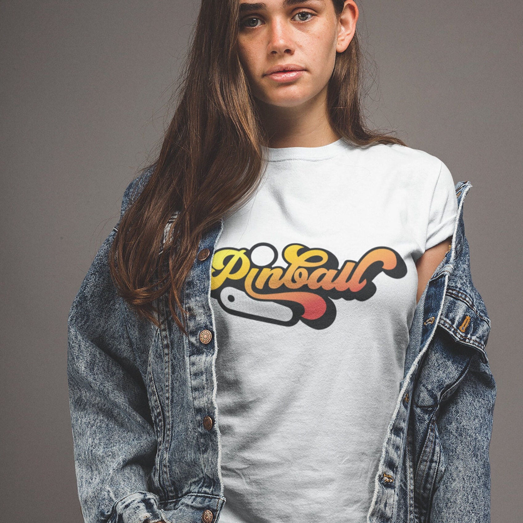 Vintage Arcade Game Tshirt Retro Pinball Player T-shirt Old School ...