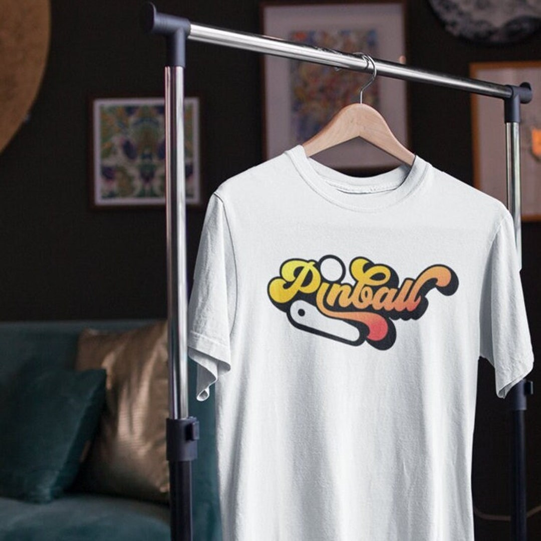Vintage Arcade Game Tshirt Retro Pinball Player T-shirt Old School ...