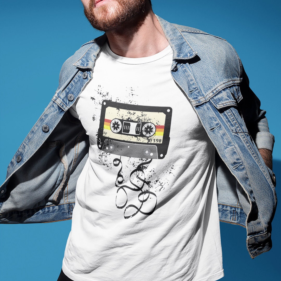 Retro Cassette Tape T Shirt for Vintage Music Lovers - Nostalgia Music ...
