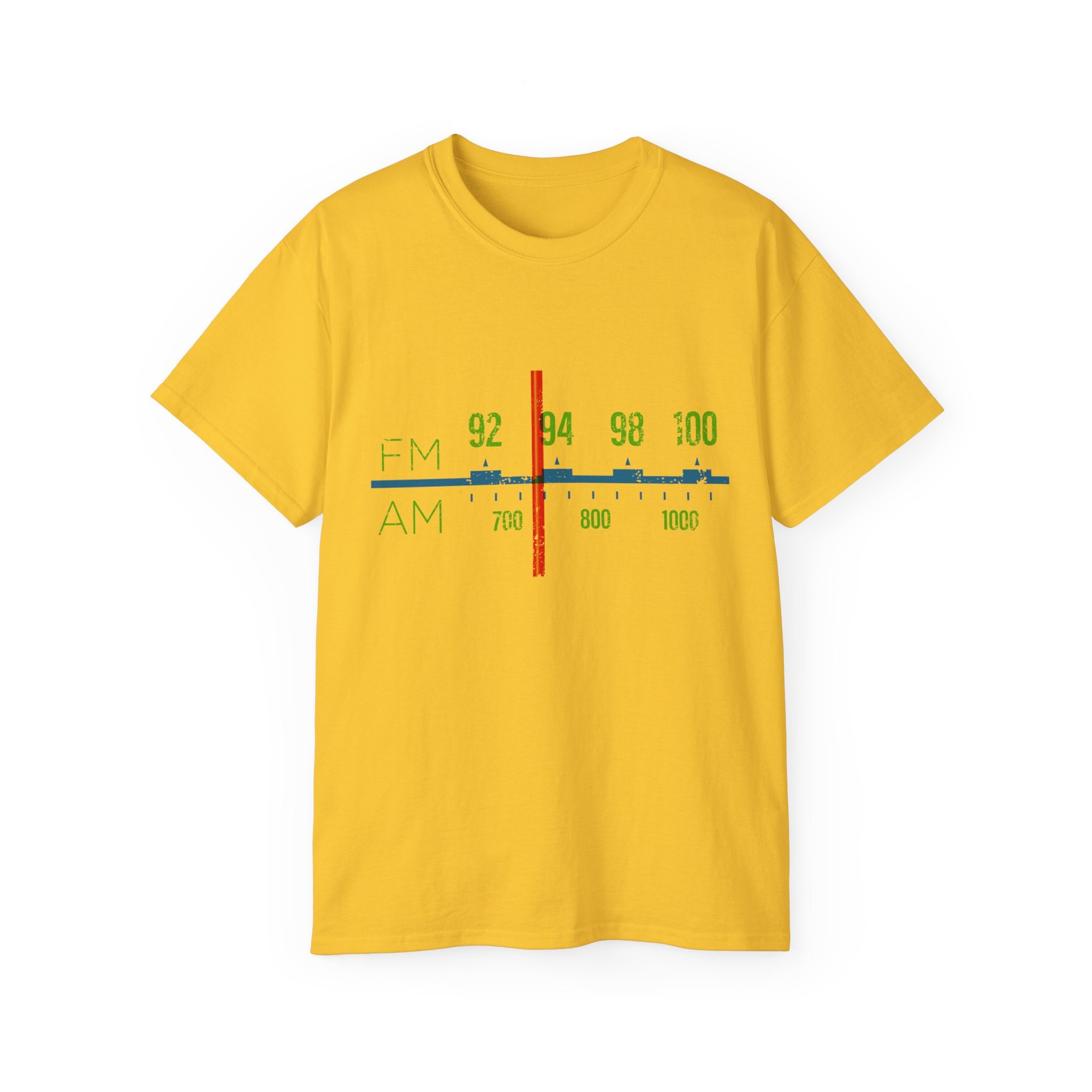 Vintage FM AM Radio T-shirt - Retro Radio Dial Design Unisex Gift for ...