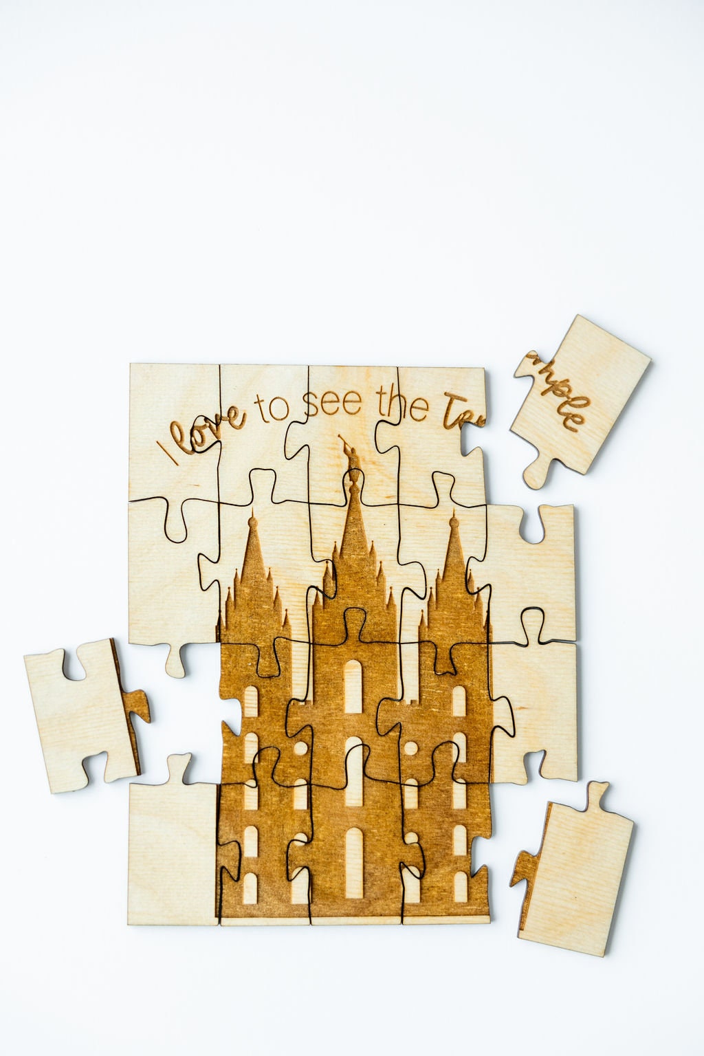 Temple Puzzle, Primary Temple Puzzle, Primary Gift, Gospel Learning ...