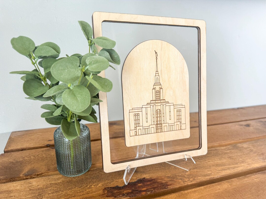 LDS Temple Sign, Laser Engraved Christ Sign, Laser Engraved Temple ...
