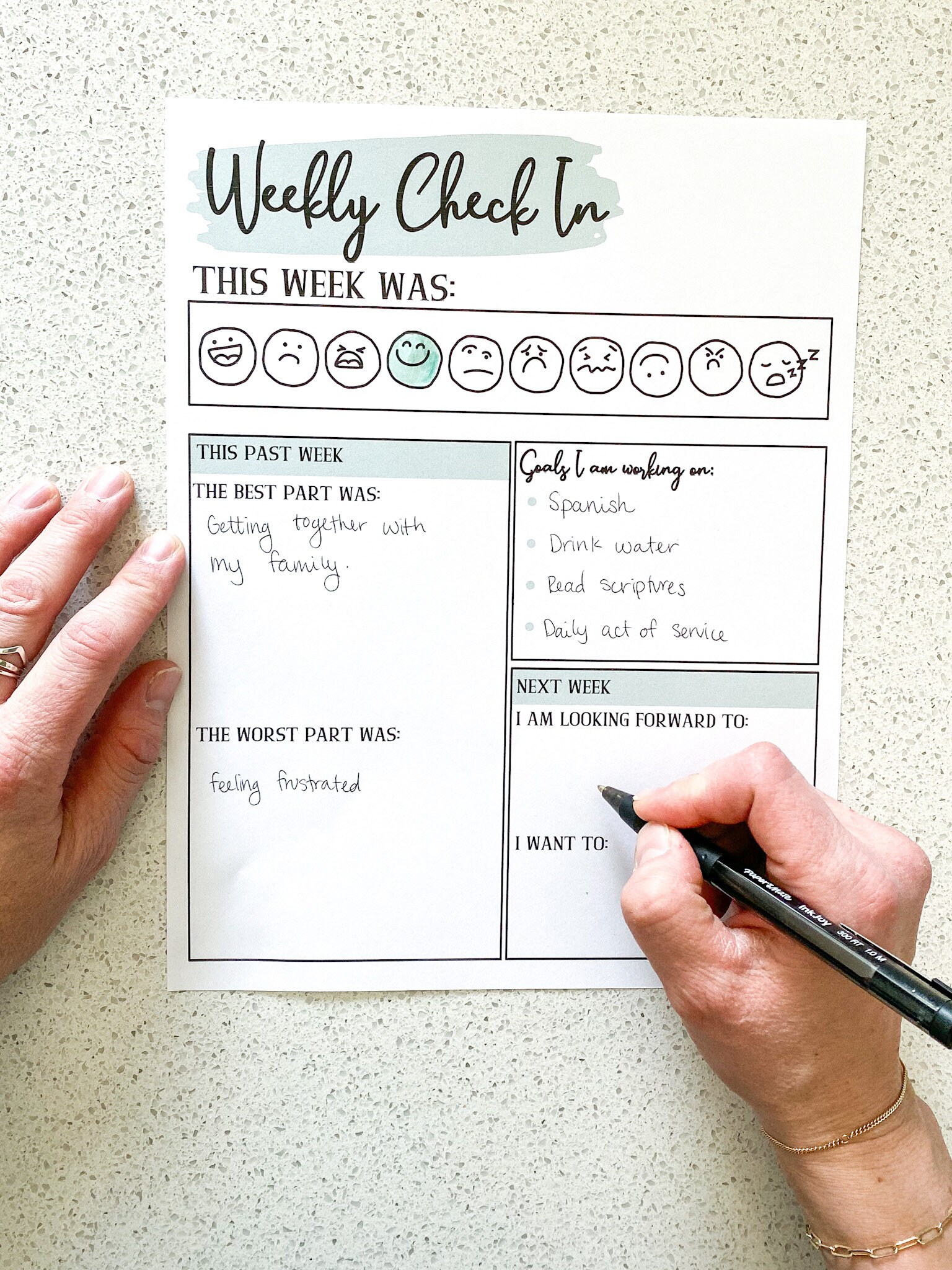 Weekly Check In, Weekly Checkup, Weekly Self Check, YW Self Check ...