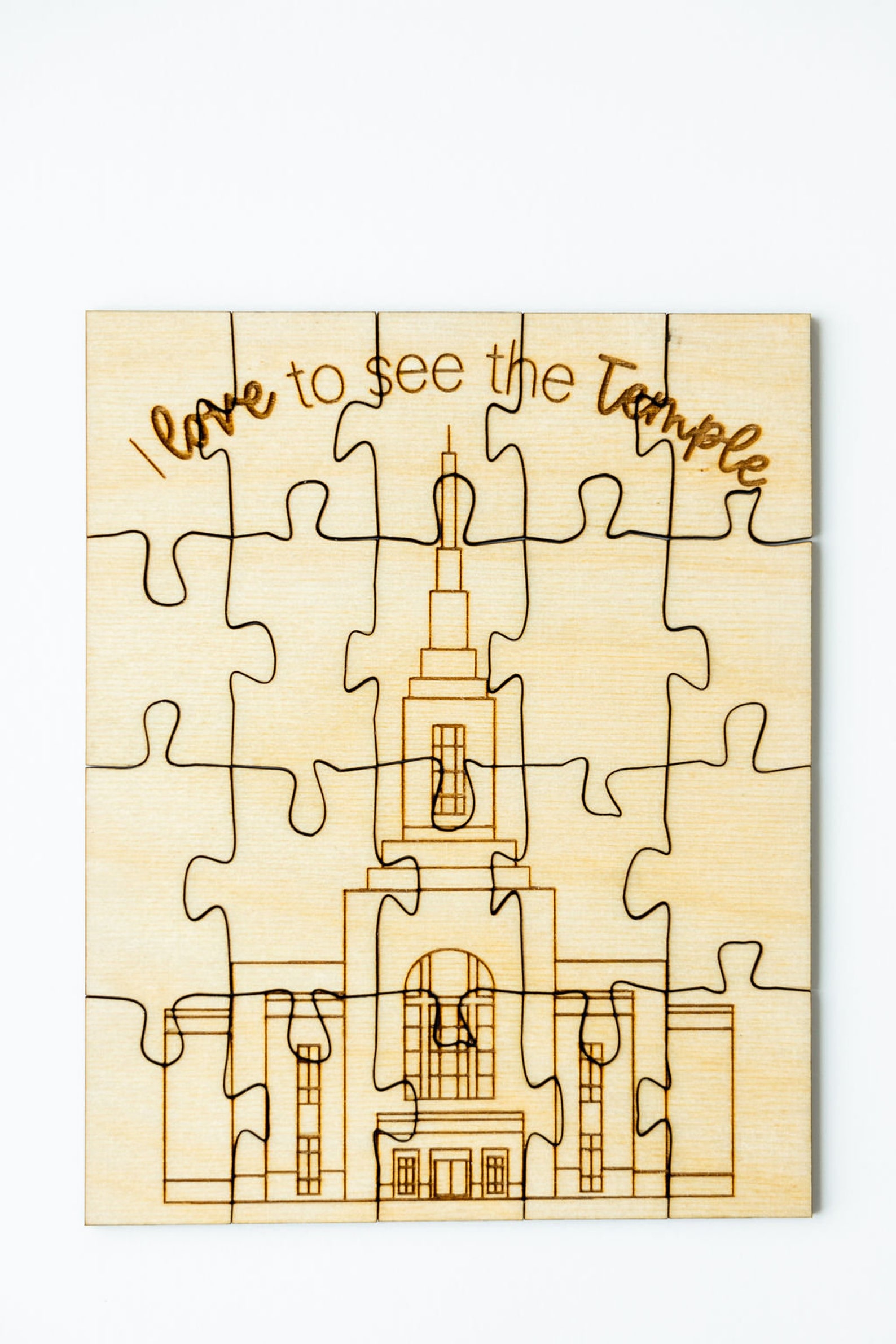 Temple Puzzle, Primary Temple Puzzle, Primary Gift, Gospel Learning ...