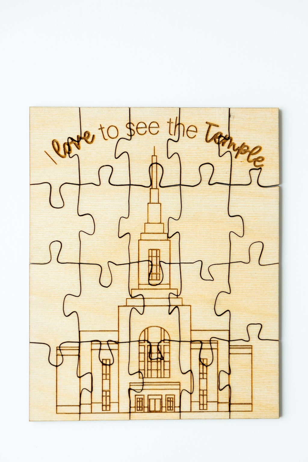 Temple Puzzle, Primary Temple Puzzle, Primary Gift, Gospel Learning ...