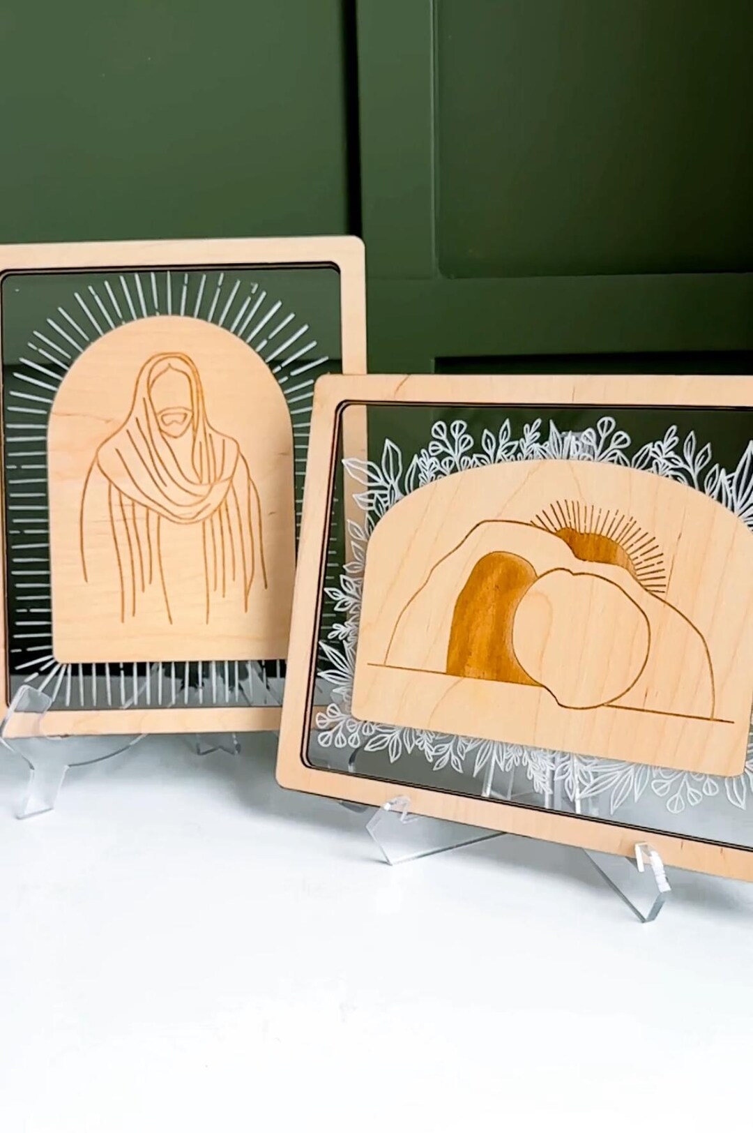 Empty Tomb Picture, Jesus Christ Decor, Easter Decor, Laser Engraved ...