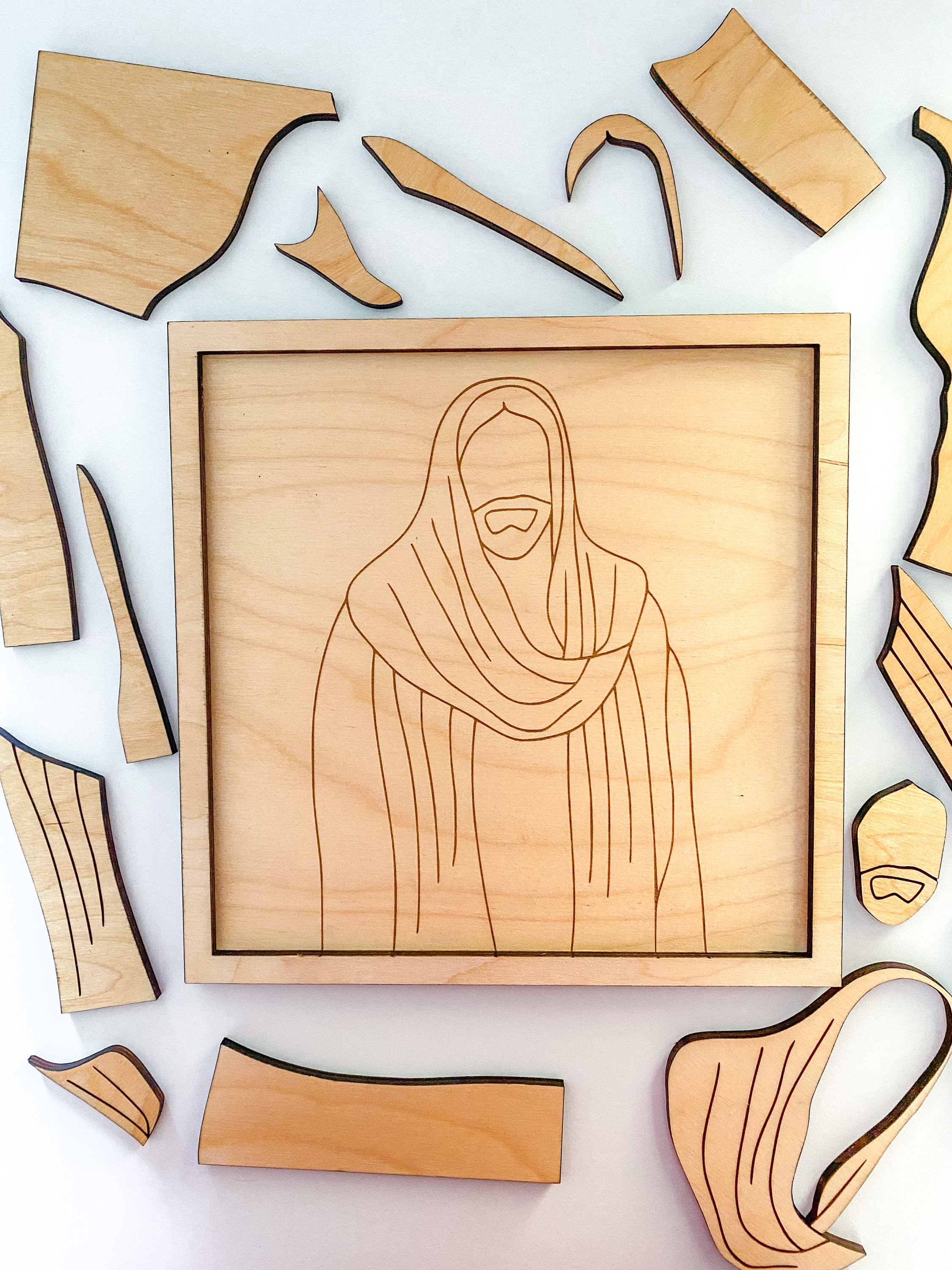 Jesus Christ Puzzle, Puzzle of Christ, Wooden Jesus Puzzle, Acrylic ...