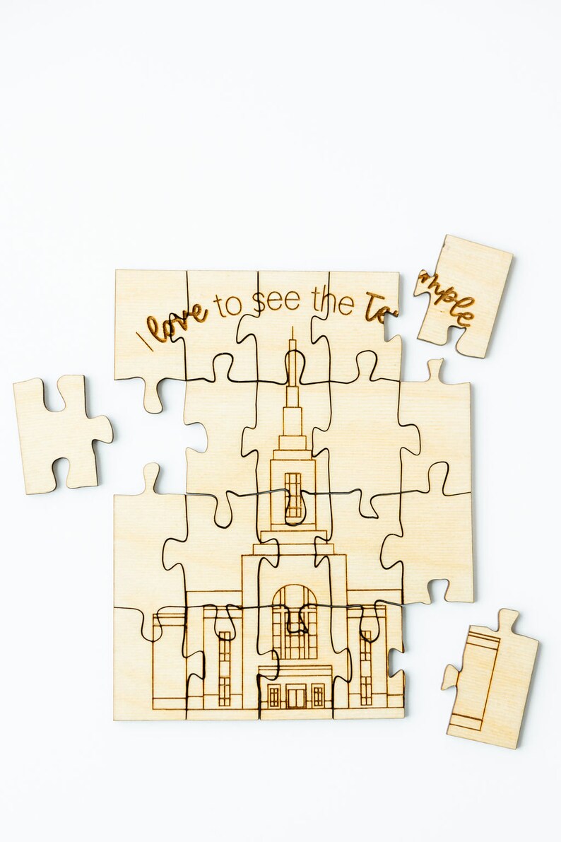 Temple Puzzle, Primary Temple Puzzle, Primary Gift, Gospel Learning ...