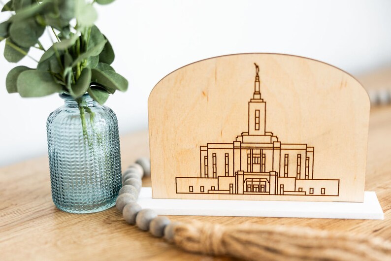 Custom Engraved Temple, Choose Your Temple Engraved Wood Decor, Wood ...