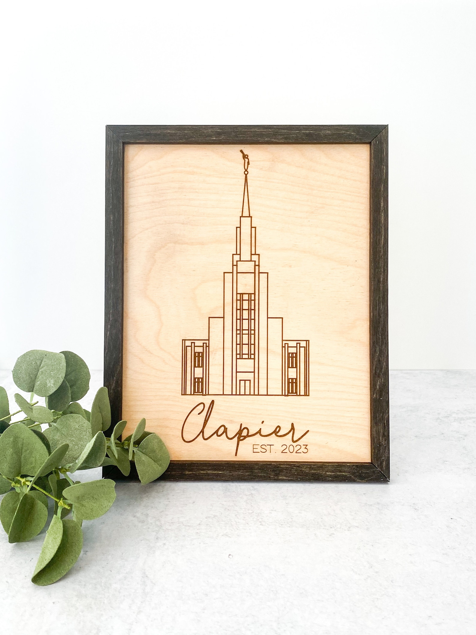 Custom Engraved Temple, Choose Your Temple Engraved Wood Decor, Wood ...