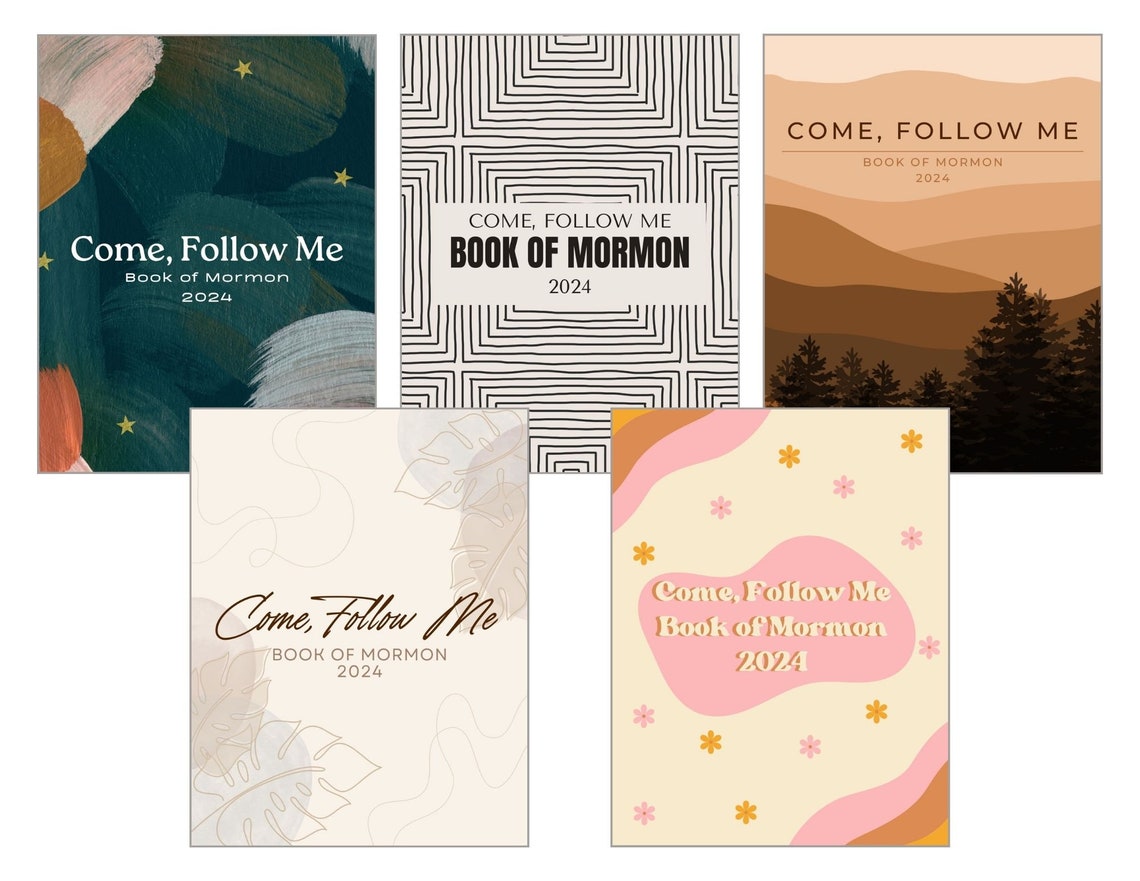 Come Follow Me Printable Journal, Come Follow Me Book of Mormon ...