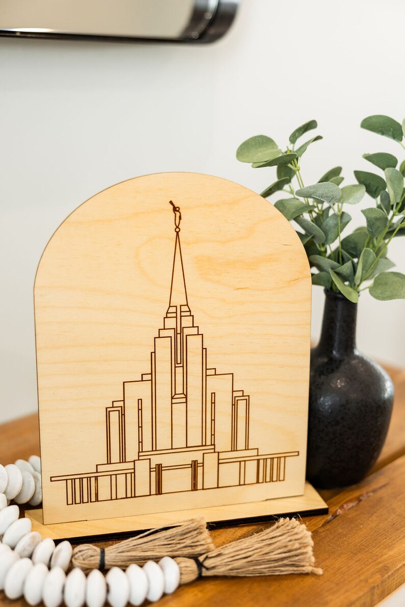 Custom Engraved Temple, Choose Your Temple Engraved Wood Decor, Wood ...