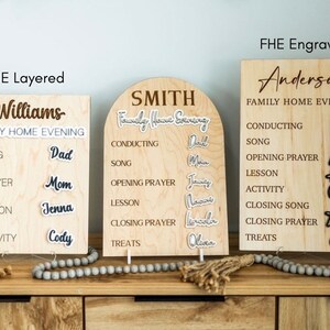 Family Home Evening Chart, Family Home Evening Assignment Chart, FHE ...