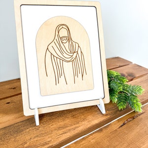 Jesus Christ Decor, Laser Engraved Christ Sign, Wood Christ Engraving ...