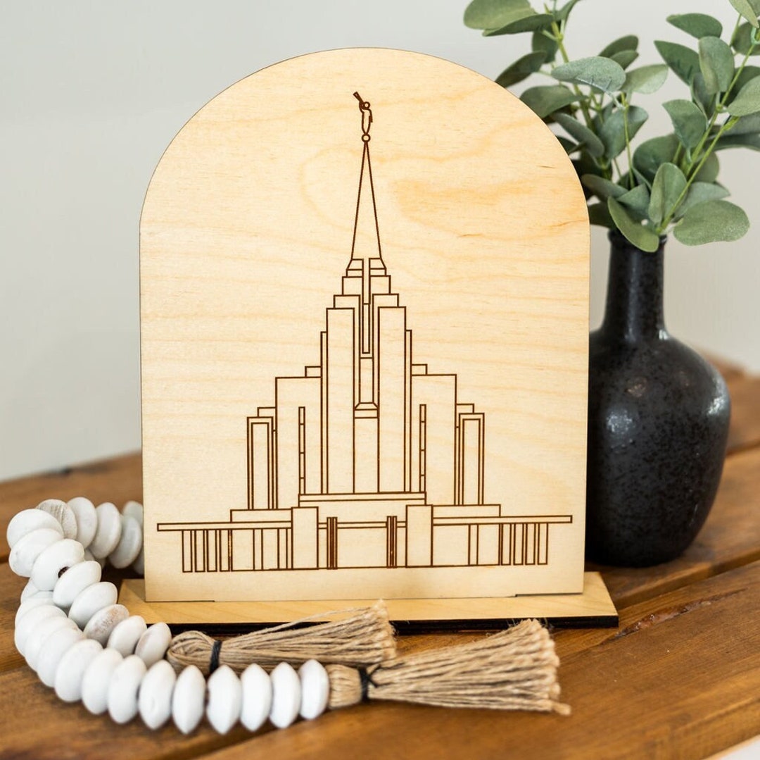 Choose Your Temple Engraved Wood Decor, Acrylic Temple Engraving, Wood ...