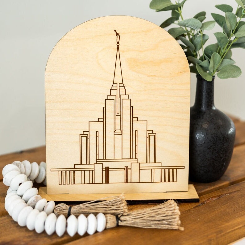 Choose Your Temple Engraved Wood Decor, Acrylic Temple Engraving, Wood ...