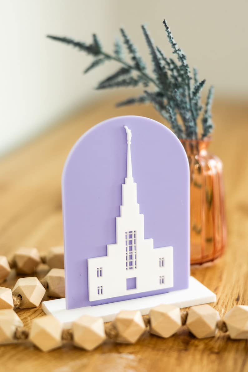 Custom Layered Temple Decor, Choose Your Temple Layered Acrylic ...