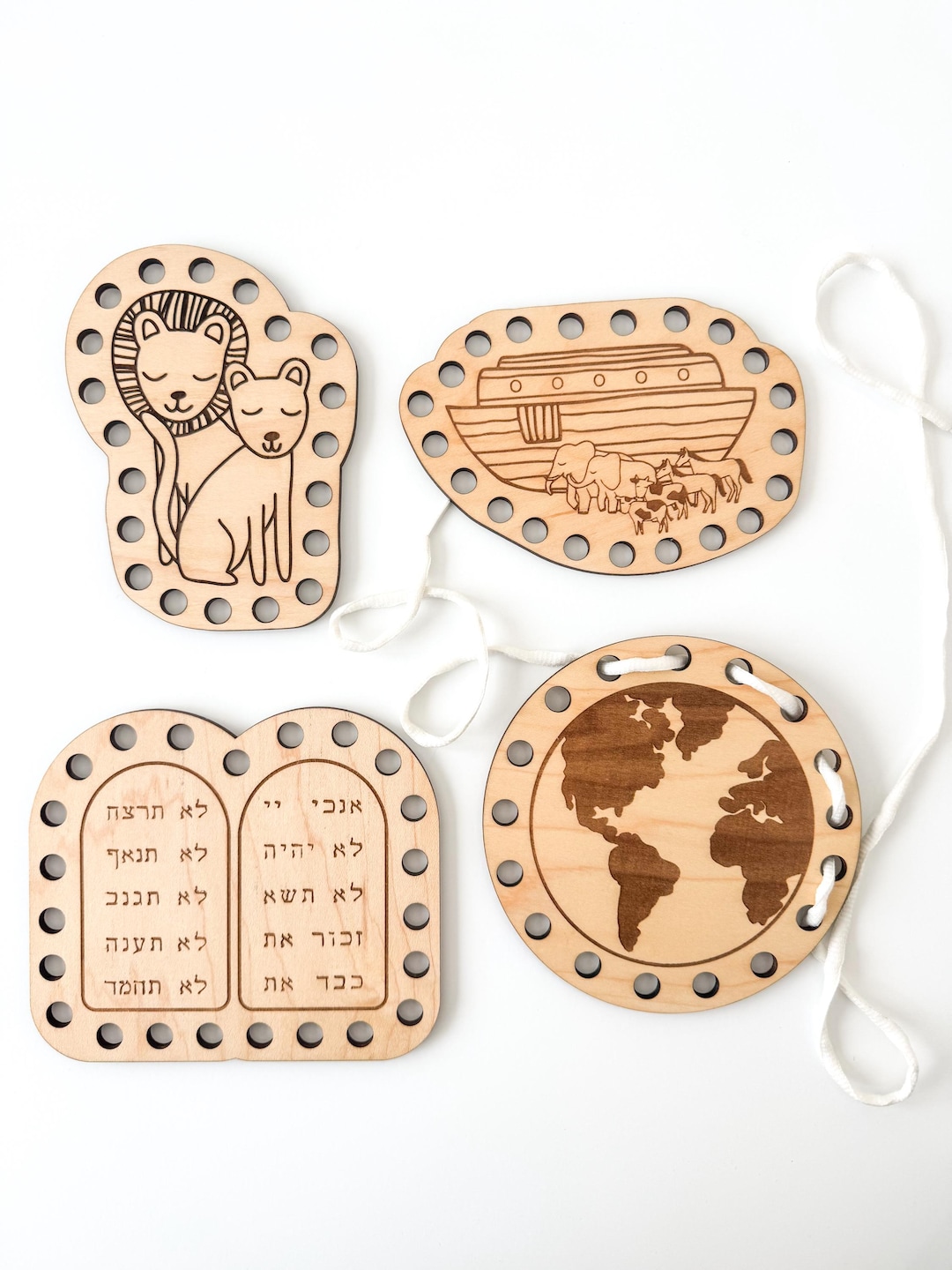 Old Testament Gospel Lacing Cards Set, Primary Lacing Cards, Bible ...