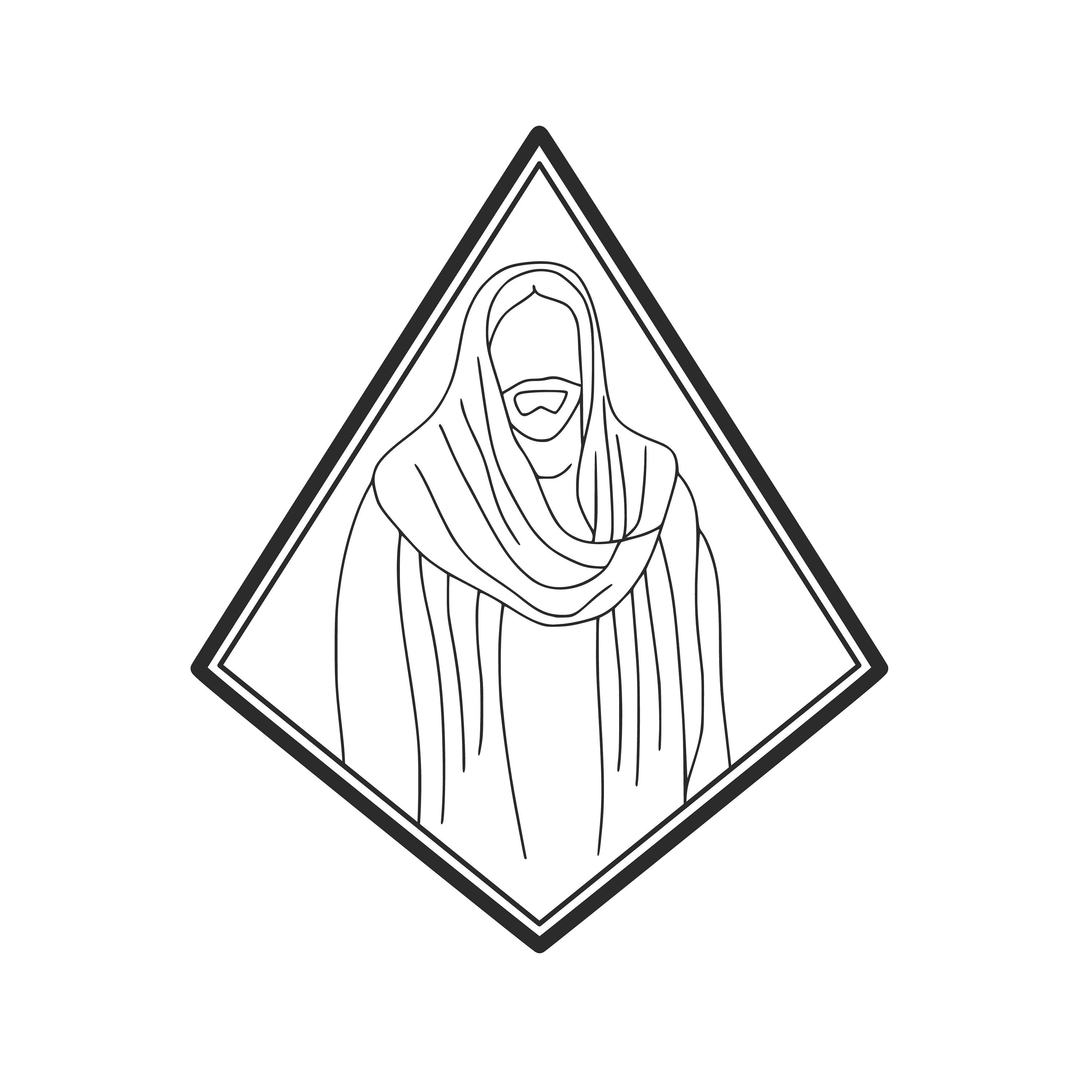 Christ Simple Border Printable, Christ Simple Digital Download, Christ ...