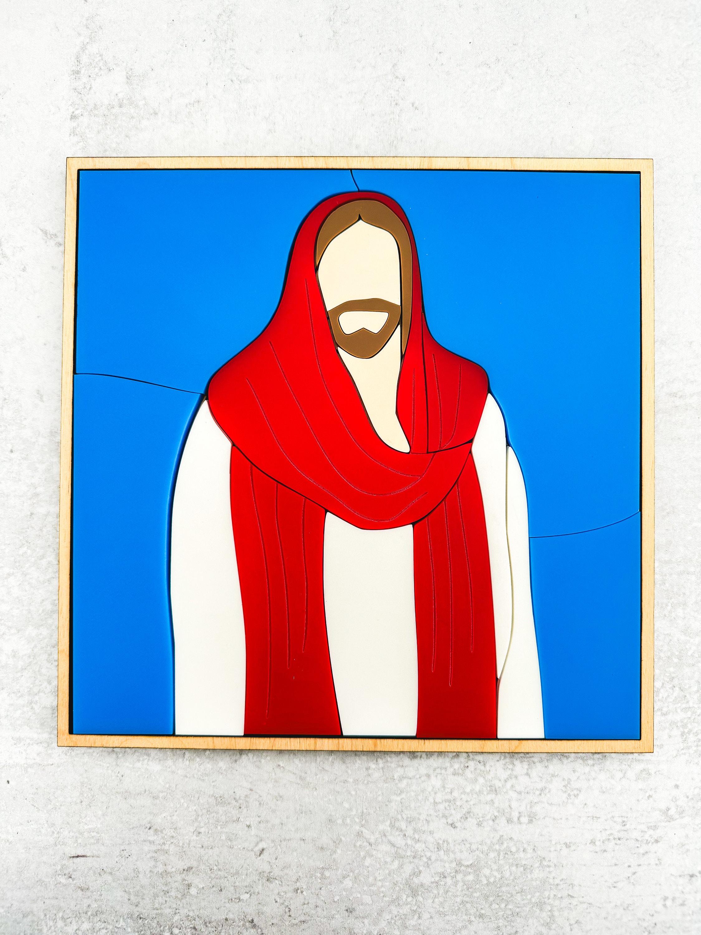 Jesus Christ Puzzle Puzzle of Christ Wooden Jesus Puzzle - Etsy