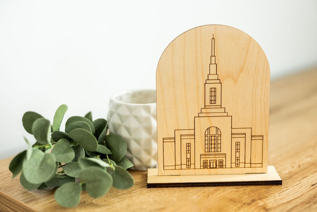 Custom Engraved Temple, Choose Your Temple Engraved Wood Decor, Wood ...