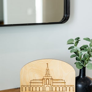 Choose Your Temple Engraved Wood Decor, Acrylic Temple Engraving, Wood ...