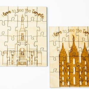 Temple Puzzle, Primary Temple Puzzle, Primary Gift, Gospel Learning ...