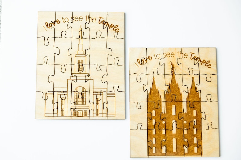 Temple Puzzle, Primary Temple Puzzle, Primary Gift, Gospel Learning ...