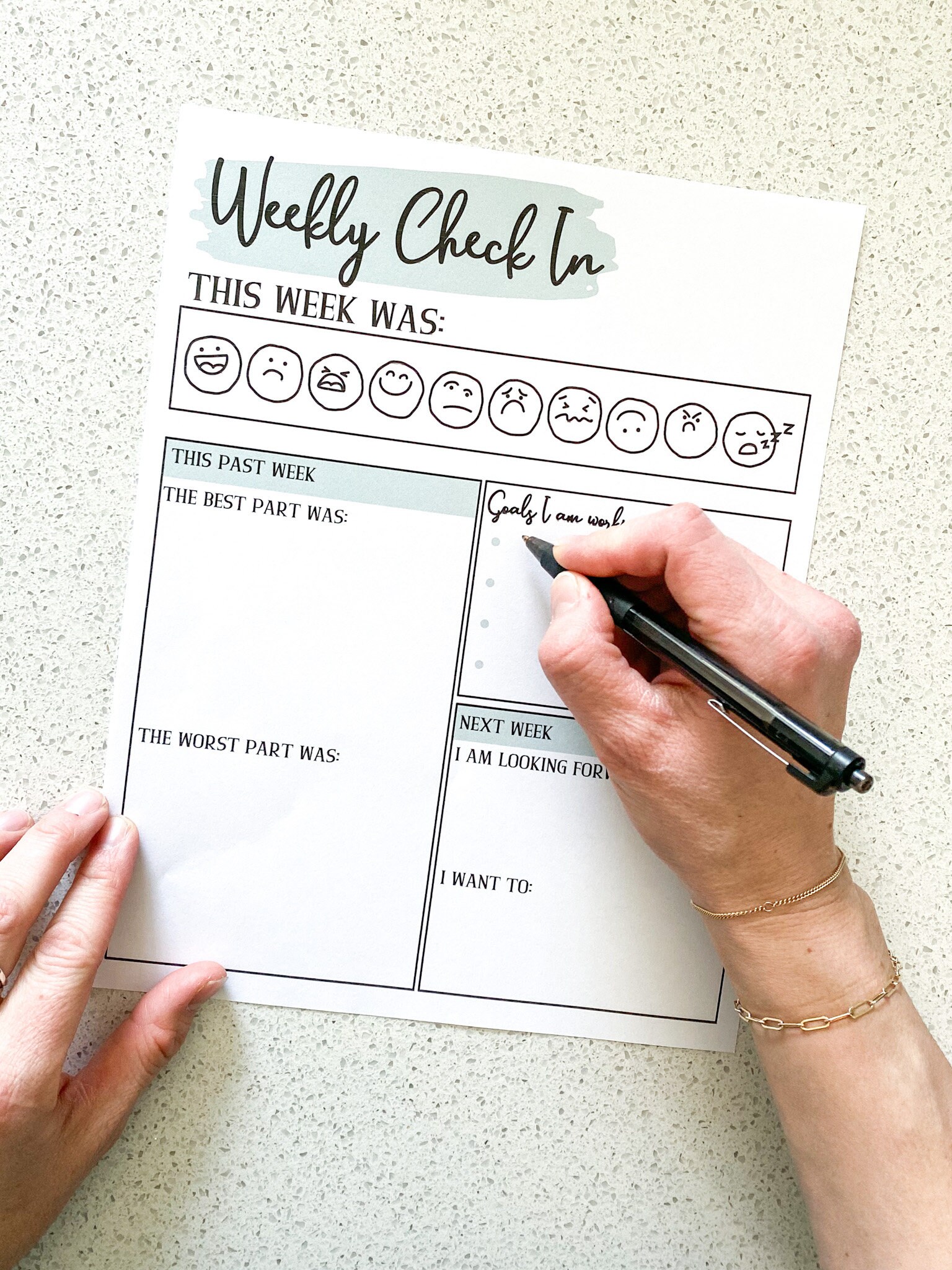 Weekly Check In, Weekly Checkup, Weekly Self Check, YW Self Check ...