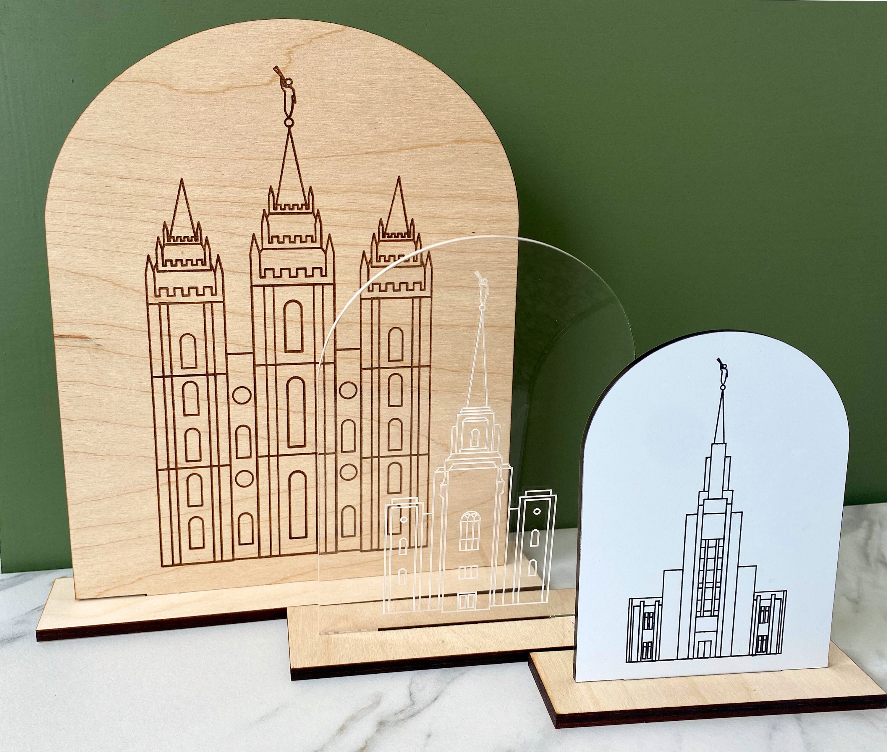 Custom Engraved Temple, Choose Your Temple Engraved Acrylic, Acrylic ...