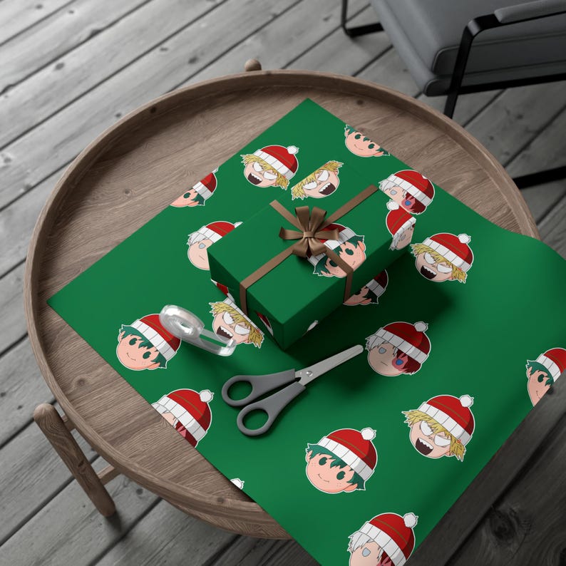 Anime Hero Gift Wrap, Wrapping Paper Sheets, Gift Packaging, Unique ...