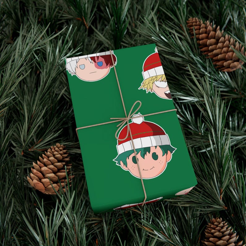Anime Hero Gift Wrap, Wrapping Paper Sheets, Gift Packaging, Unique ...