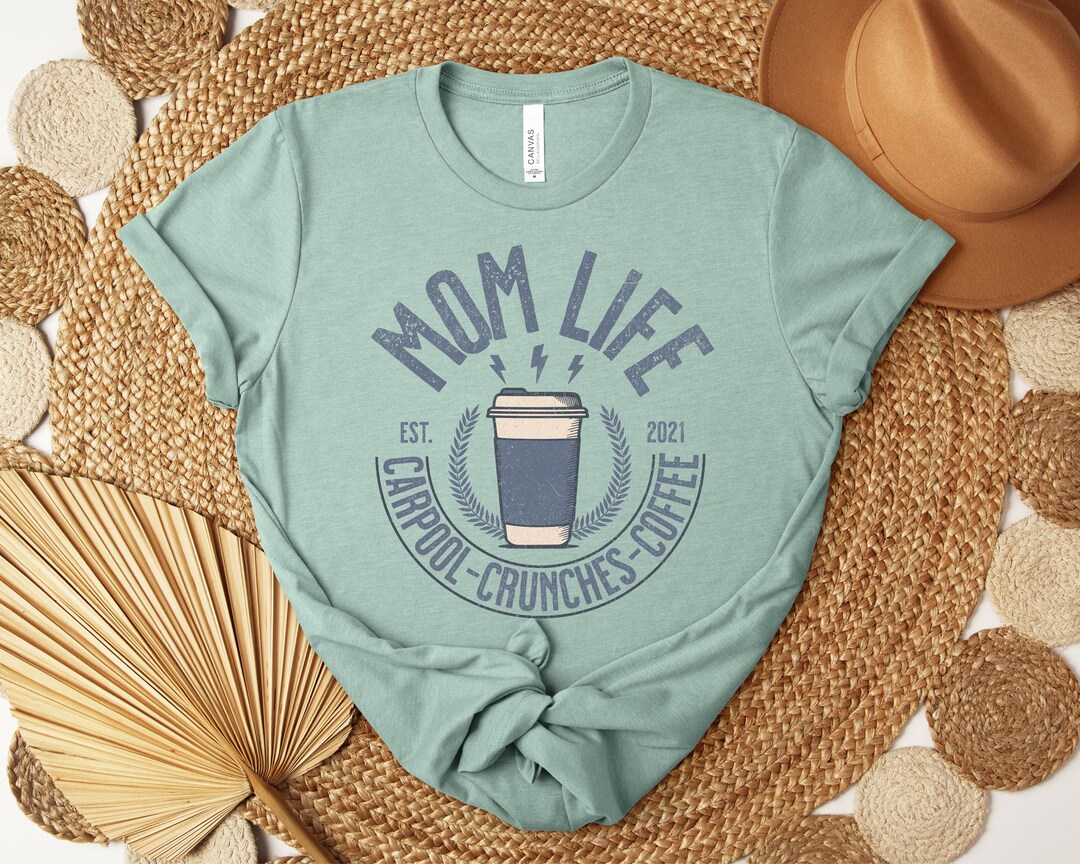 Mom Coffee Shirt, Coffee Squad Social Group, Birthday Custom Tshirt ...